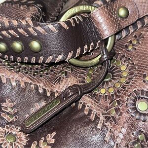 Isabella Fiore | Bags | Isabella Fiore Yvonne Python Embossed Studded ...